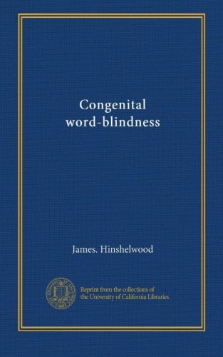Congenital word-blindness : Amazon.in: Books