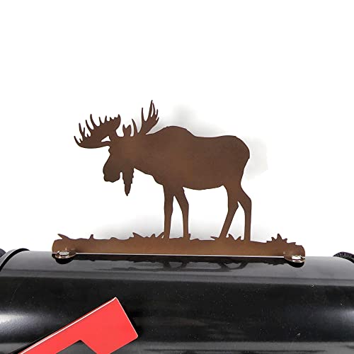 Amazon.com: Farm and Ranch Metal Mailbox Topper (Moose, Gloss Brown ...