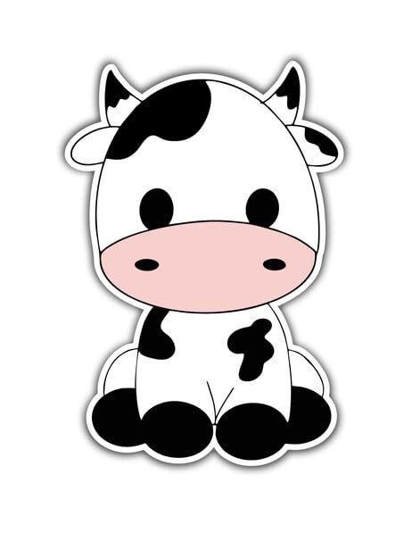 Amazon.com: Cow Edible Image For Your Quarter Sheet Cake! : Grocery ...