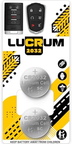 Amazon.com: Key Fob Replacement Battery for Cadillac(ATS, CT6, CTS, DTS ...