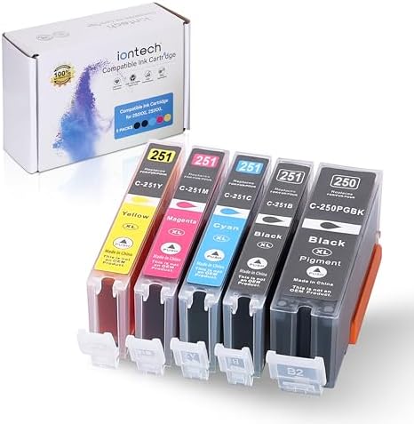 Amazon.com: 250 251 XL Ink Cartridges Replacement for Canon PGI-250XL ...
