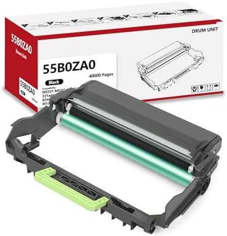 Amazon.com: 55B0ZA0 Black Imaging Unit Replacement for Lexmark 55B0ZA0 ...