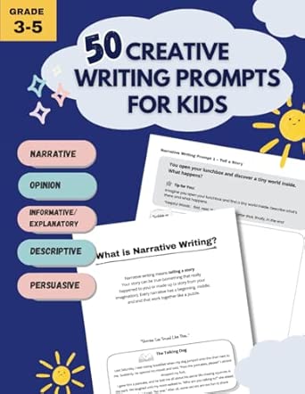50 Creative Writing Prompts for Kids: Grades 3–5, Build Common Core ...