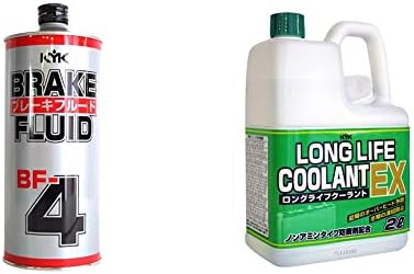 Amazon.co.jp: 古河薬品工業(KYK) ブレーキフルード BF-4 1L 58-102 & ロングライフクーラント 95% EX 2L 緑 [HTRC3]【セット買い】 : 車＆バイク