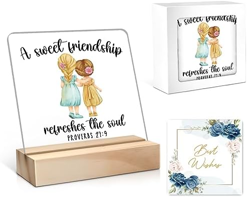 Amazon.com: QYUVK A Sweet Friendship Refreshes The Soul Acrylic Desk ...