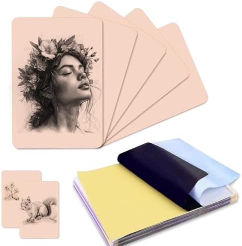 Amazon.com: Jconly Tattoo Practice Skins with Transfer Paper - 35Pcs ...