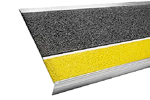 MASTER STOP 411NS20060102 Renovation Stair Tread, Yellow Front, Black ...