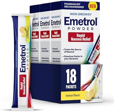 Amazon.com: Emetrol Non-Drowsy Nausea Relief Powder Mix - Electrolyte ...