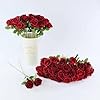 Amazon.com: MANCHUANG 100pcs Artificial Roses in Bulk Fake Silk Roses ...