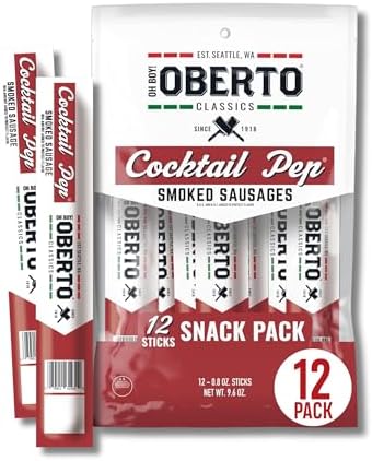 Amazon.com: Oberto Classics Cocktail Pep Smoked Sausage, Oh Boy! Oberto ...