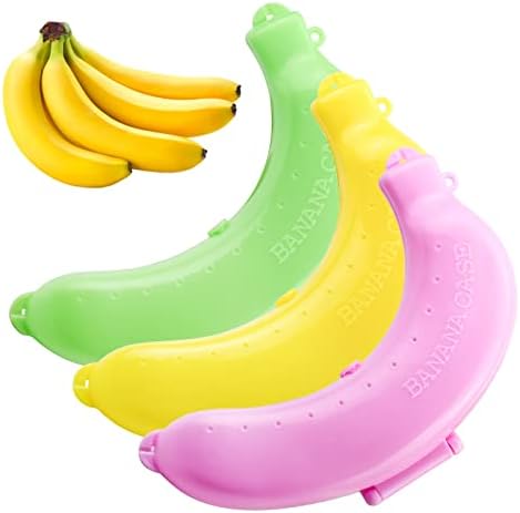 Nerissa 3 Pcs Banana Case Interesting Banana Protector Storage Box ...