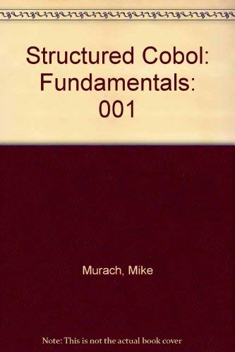 Structured Cobol: Fundamentals: Murach, Mike: 9780574219800: Amazon.com: Books