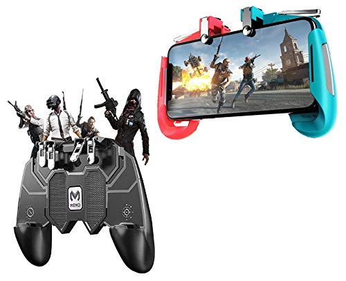 Genericc (2PCS) [6 Finger Gaming Kit] Mobile Game Controller with L1R1 ...