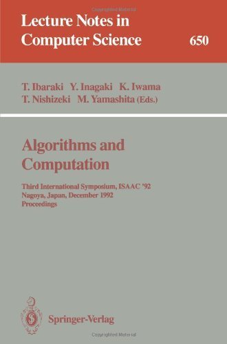 『Algorithms and Computation: Third International Symposium, - 読書メーター
