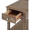 Amazon.com: Solid Wood End Table with Charging Station & Drawer Shelf ...
