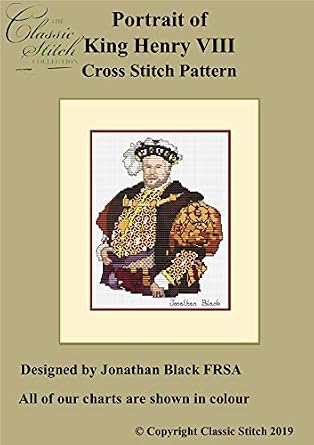 Portrait of King Henry VIII Cross Stitch Pattern (English Edition ...