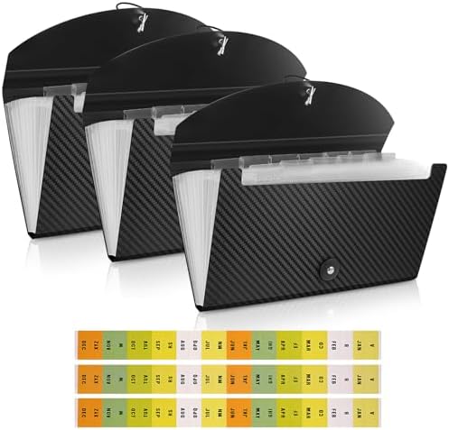 Amazon.com : Receipt Holder Aabicku 3PC 13 Pockets Receipt Organizer ...