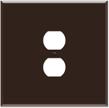 Amazon.com: OVERSIZED Metal Outlet Cover, 2 Gang Jumbo Electrical ...