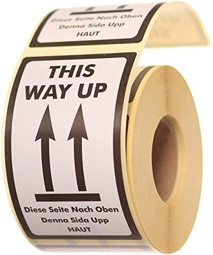Label Planet® 500 “This Way UP” Packaging Labels (1 Roll), Large ...