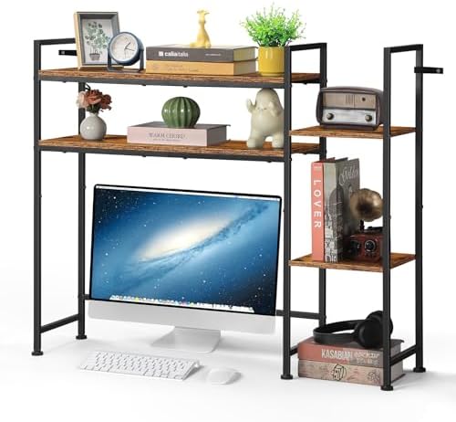 Amazon.com: Snughome Desk Shelf, 38.6" Desktop Organizer Shelf, Desk ...