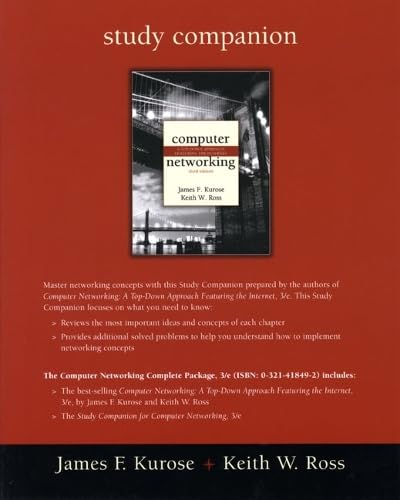 Computer Networking Study Companion: James Kurose: 9780321419903 ...