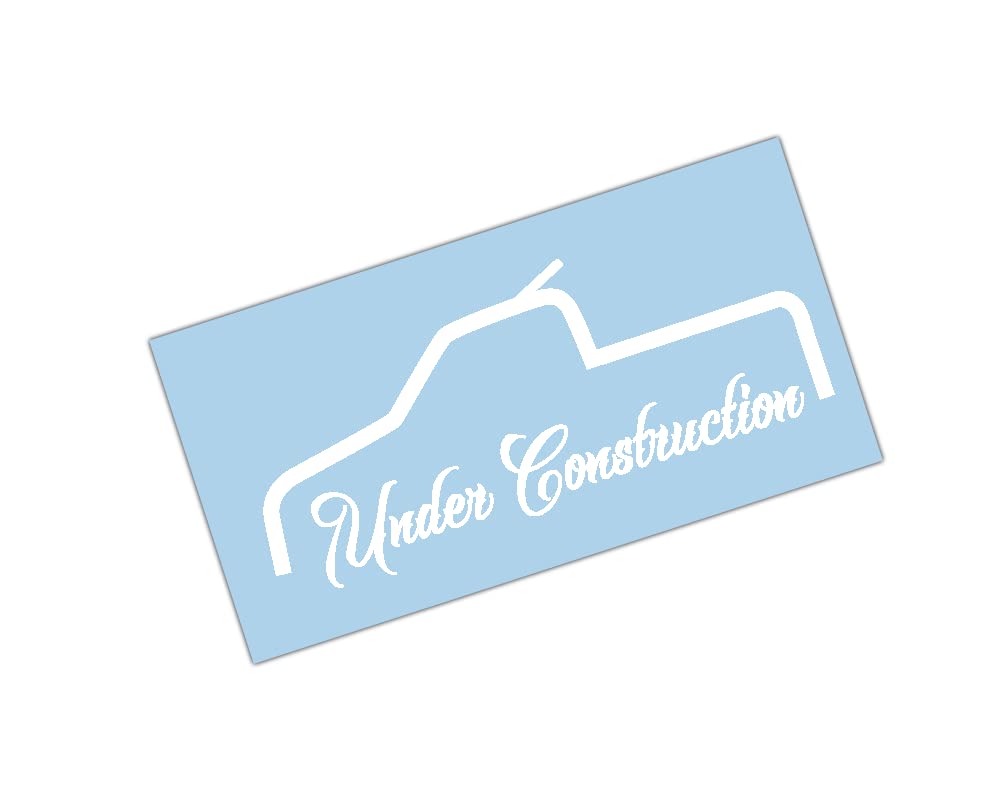 Amazon.com: Under Construction Truck Vinyl Window Bumper Decal Sticker ...