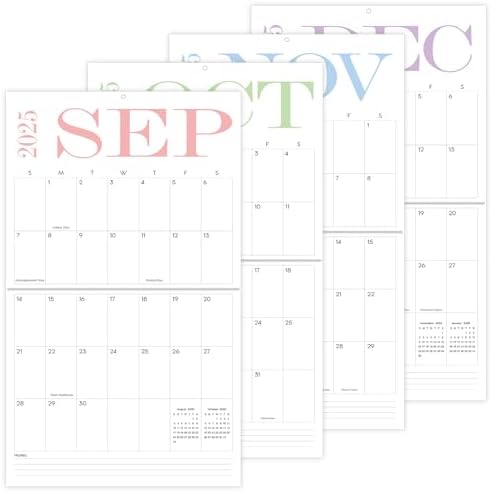 Amazon.com: KONVINIT Wall Calendar 2024-2025, 16 Monthly Wall Calendar ...
