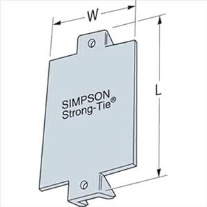 Amazon.com: 500 Pack Simpson Strong Tie NS1 1-1/2" x 3" Nail Stopper ...