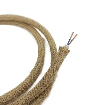 Cable Flexible 2 * 0.75 Vintage Lamp Cord, Braided Electrical Wire ...