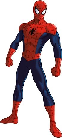 Spiderman Standing Up Straight