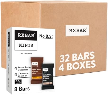 Amazon.com : RXBAR Minis Protein Bars, 6g Protein, Gluten Free Snacks ...