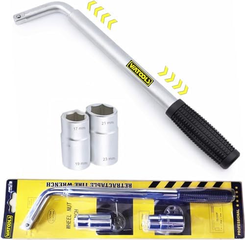 Amazon.com: VIATOOLS 20" Universal Extended Lug Wrench 4 Way Heavy Duty ...
