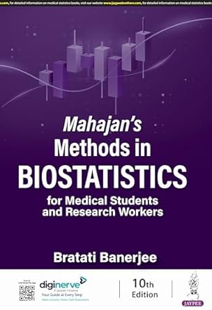 MAHAJAN'S METHODS IN BIOSTATISTICS FOR MEDICAL STUDENTS AND RESEARCH ...