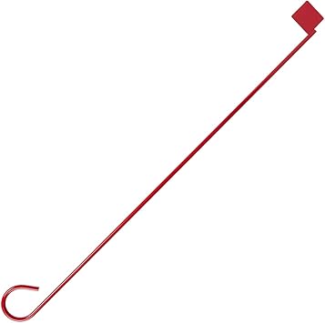 Amazon.com : Heavy Duty Steel Flag Fire Hydrant Marker with Red Powder ...