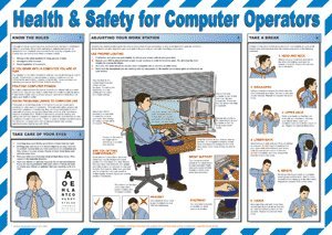 Safety First Computer Poster Safety Posters Lifting Slips Trips