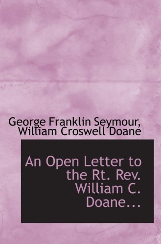 Amazon.com: An Open Letter to the Rt. Rev. William C. Doane ...