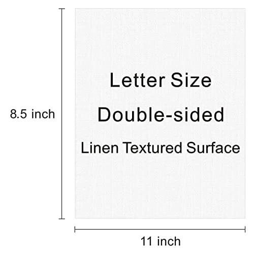 Snapklik.com : Linen Textured Cardstock White 100 Sheets 80 Lb Cover