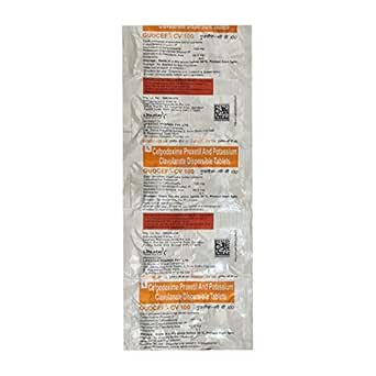 Gudcef-CV 100 - Strip of 10 Tablets : Amazon.in: Health & Personal Care