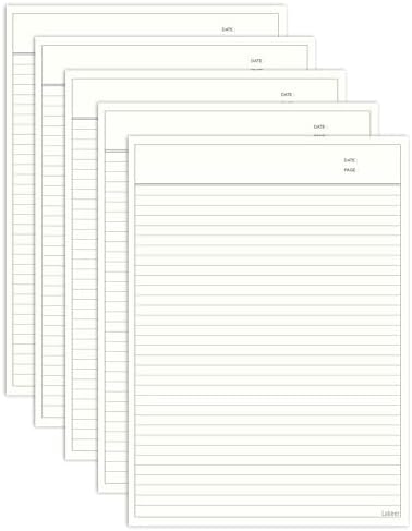 Lakeer A4 Single Side Ruled Paper - 140 GSM Thick Paper, Pack of 50 ...