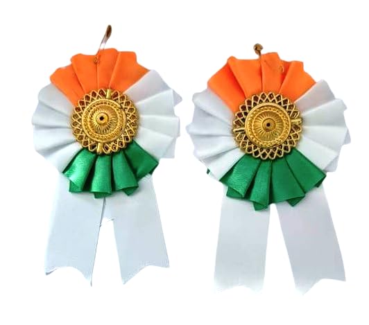 Mushti Tricolor Tiranga Indian Flag Cloth Badge/Coat Pin/Brooch/Badge ...