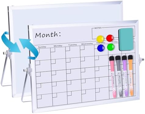Calendar Whiteboard, DumanAsen Magnetic Dry Erase Board Planner with ...