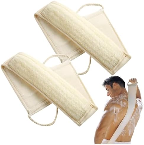 Amazon.com: Exfoliating Natural Loofah Sponge Back Scrubber for Shower ...
