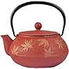 Amazon.co.jp: 岩鋳 Iwachu 急須 5型カエデ 金/赤茶 0.65L 内面ホーロー 南部鉄器 45649 : ホーム＆キッチン