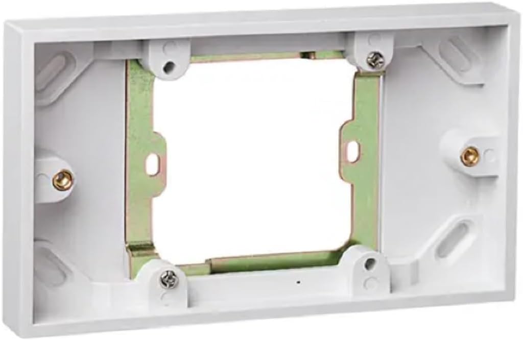 Pattress Box Conversion 1 Gang - 2 Gang 16mm, Back Box Double Mounting ...