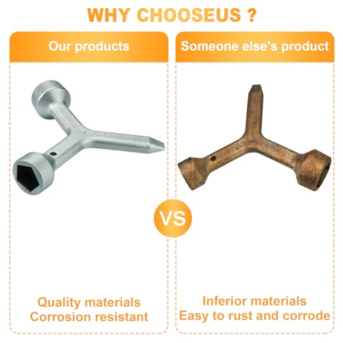 Snapklik.com : VIDABTE MKF2 Meter Curb Box Key Triangle Curb Box Wrench ...