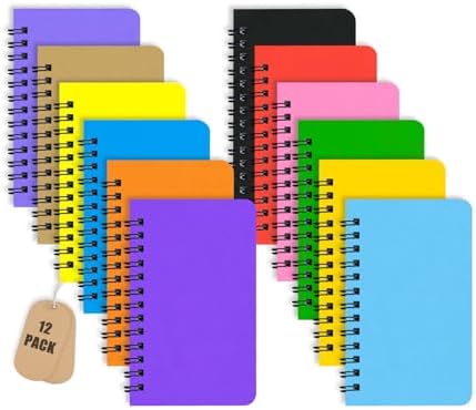 Amazon.com : KTOJOY 8 Pack Spiral Notebook Small Pocket Notebook 3x5 ...