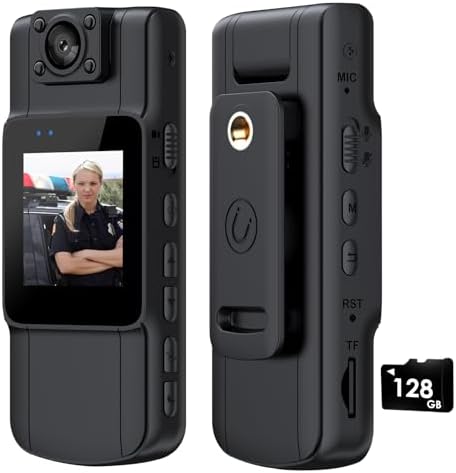 Amazon.com: Body Camera with Audio and Video Recording, HD 1080P Body ...