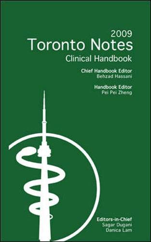 Toronto Notes 2009 Clinical Handbook: 9780980939712: Books - Amazon.ca
