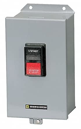 Square D Push Button Manual Motor Starter, Enclosure NEMA Rating 12, 18 ...