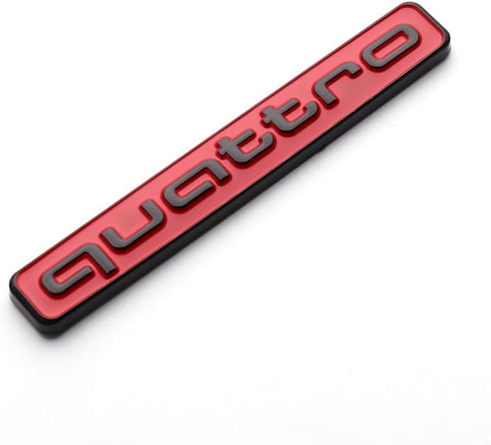 Amazon.com: 2Pcs Quattro Emblem for A4 A5 S4 S5 RS4 RS6 Quattro Badge ...